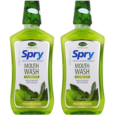 Amazon.com : Spry Natural Mouthwash with Xylitol, Natural Healing ...