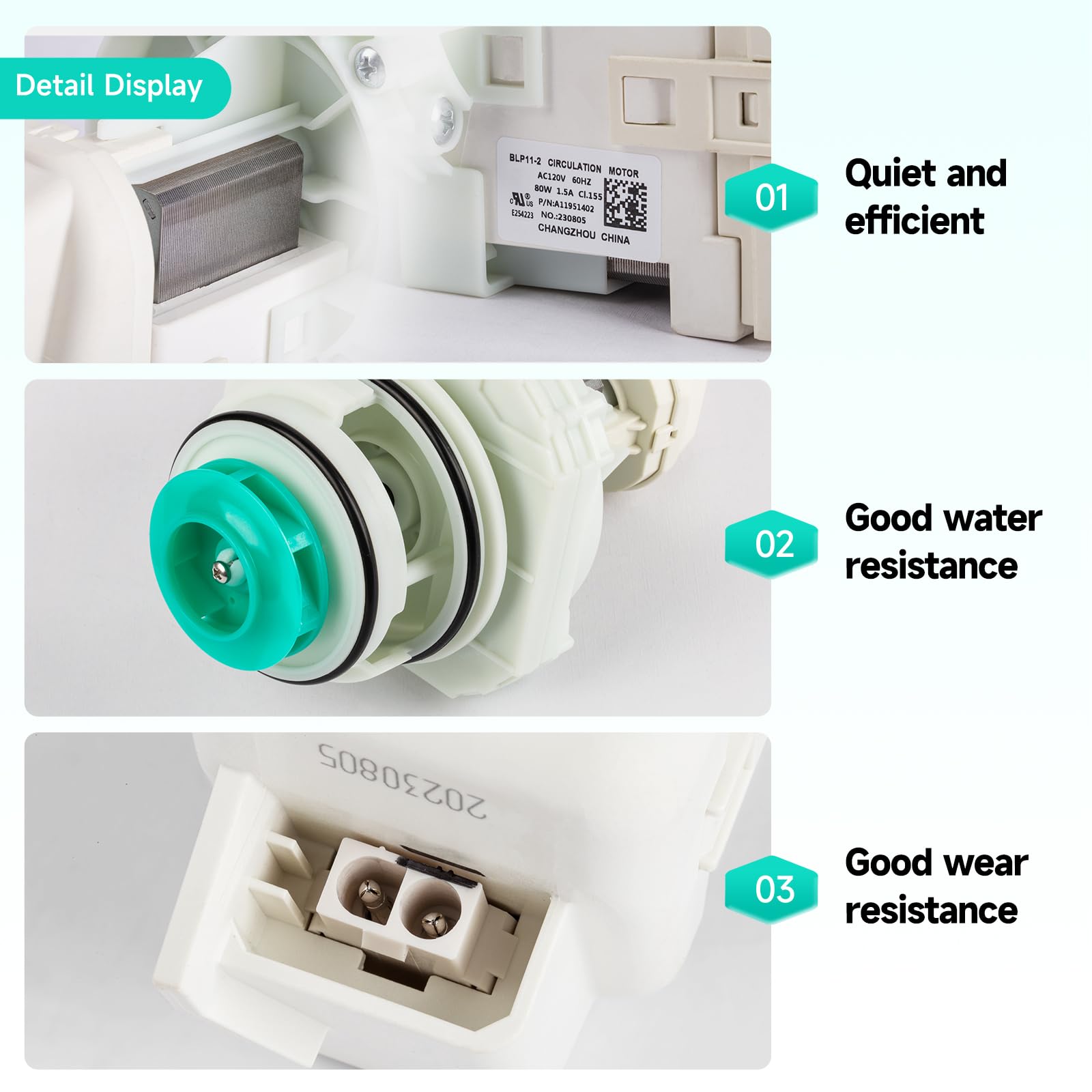 5304519906 Dishwasher Pump And Motor Assembly Compatible with ...