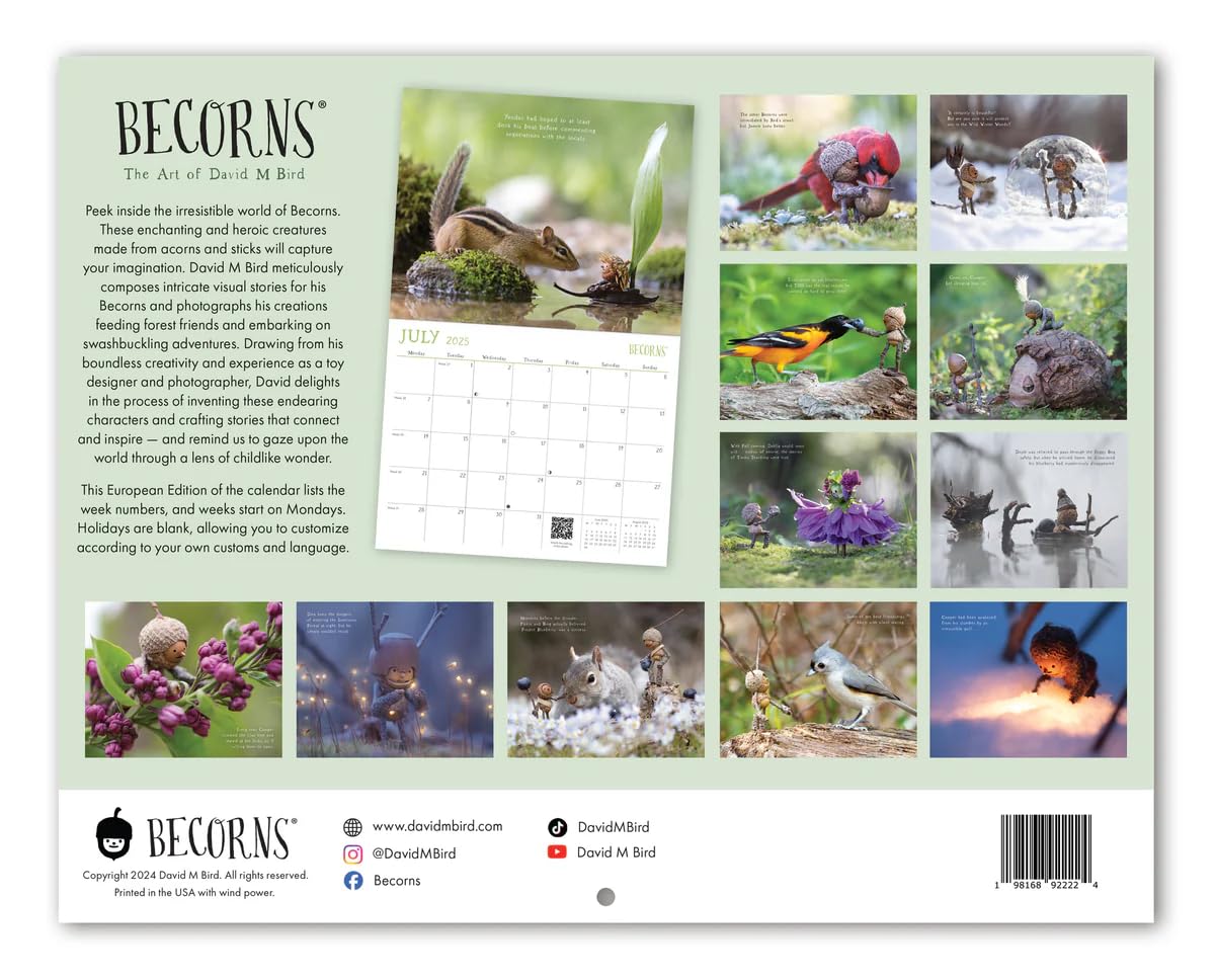Realistic Bird Drawing Calendar