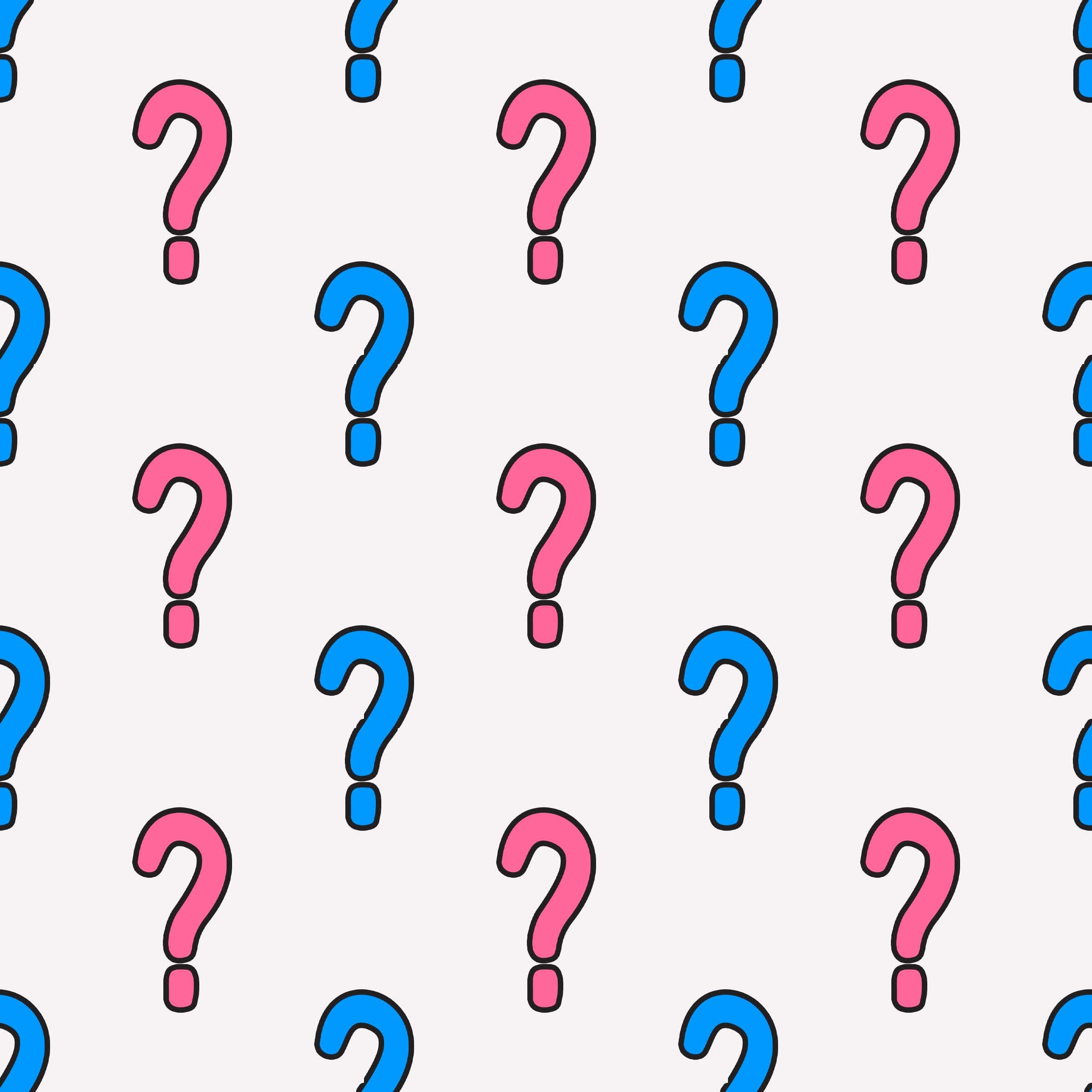 Pretty Question Mark