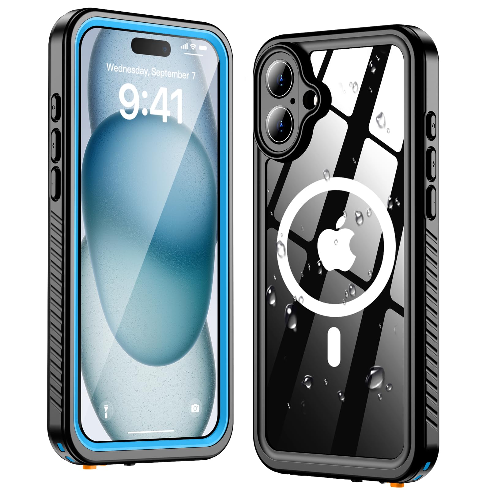 Amazon.com: Oterkin Waterproof Case for iPhone 16 Plus Case Compatible with MagSafe, Full Body ...