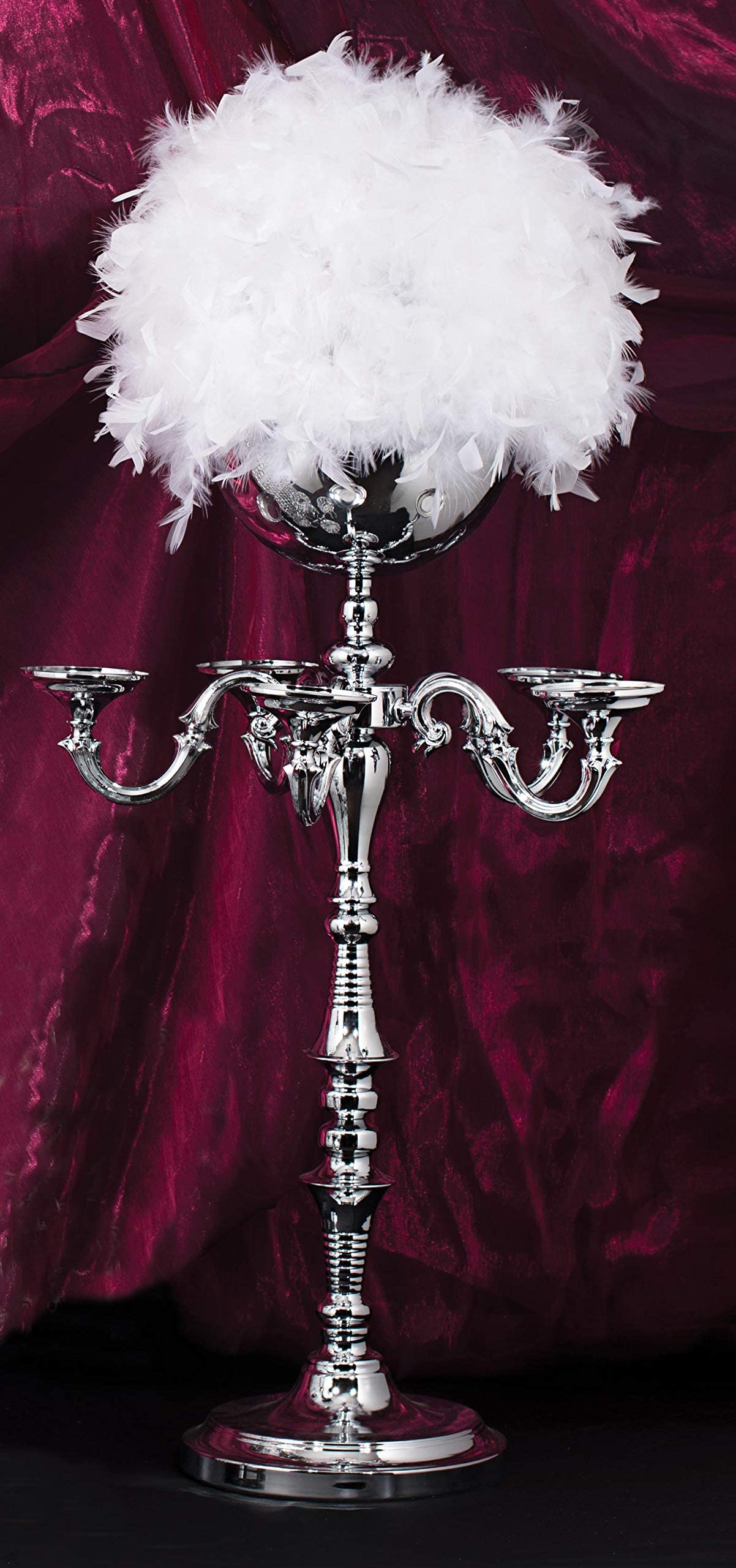 Bolas De Plumas Para Bodas Acrylic Garland Vase Ostrich Feather
