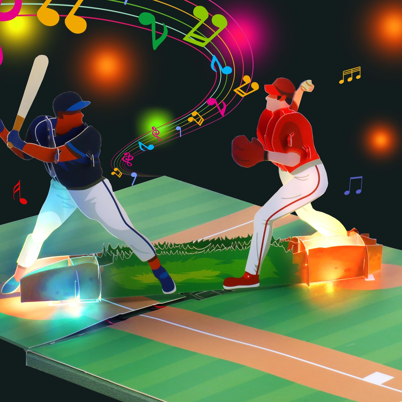 Amazon.com : Magic Ants Musical 3D Pop-Up Baseball Card, Plays "Happy ...