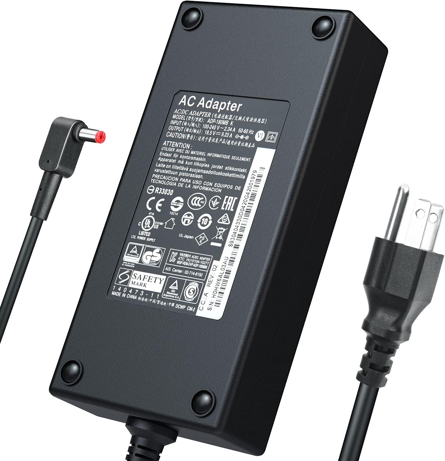 Amazon.com: 180W 135W Charger for Acer Nitro 5 7 Gaming Laptop ...
