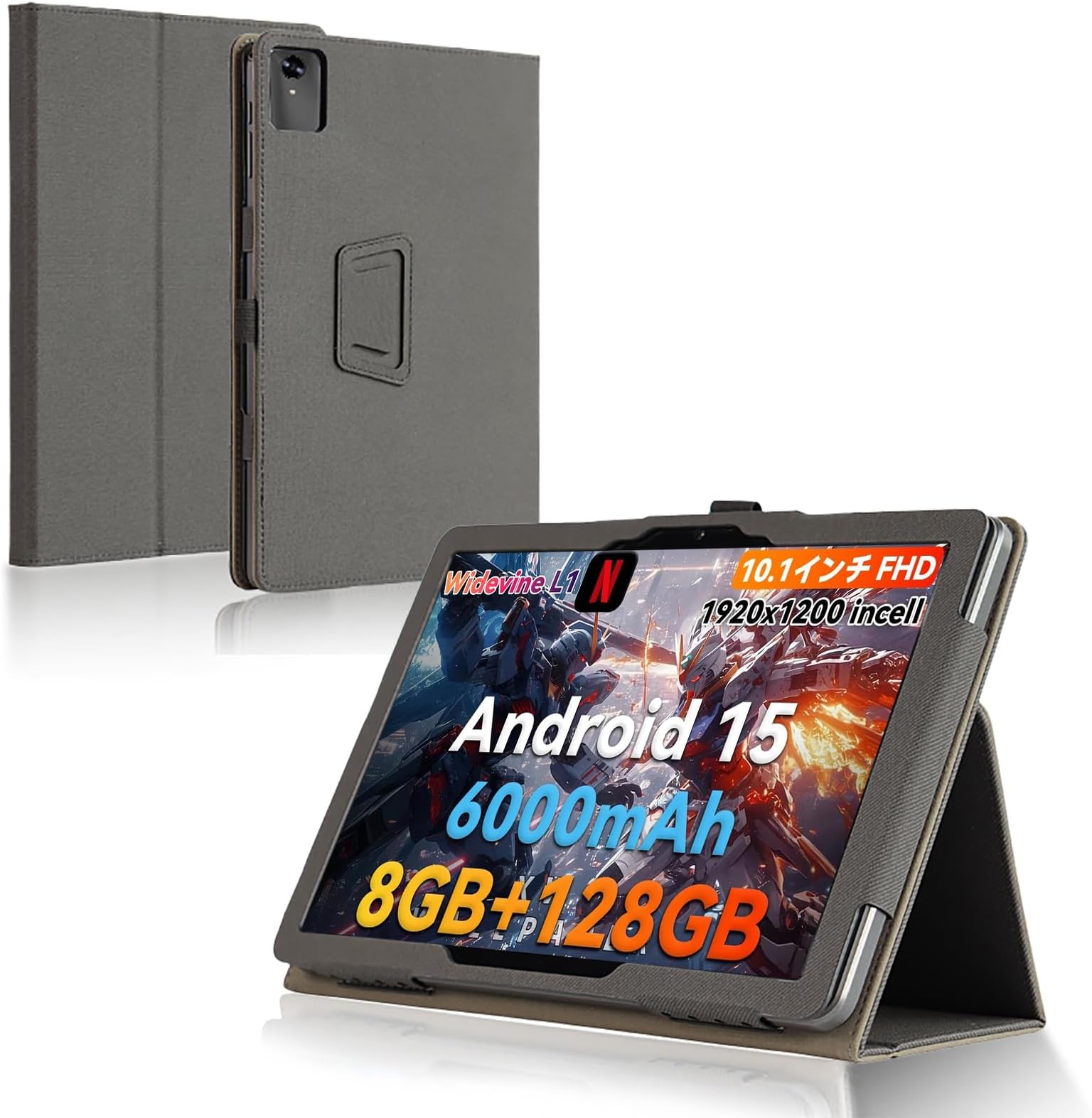 Amazon.co.jp: For Headwolf WPad 6 ケース 保護ケース 高級PU レザー 全面保護 調節可能 衝突防止 防水 ...