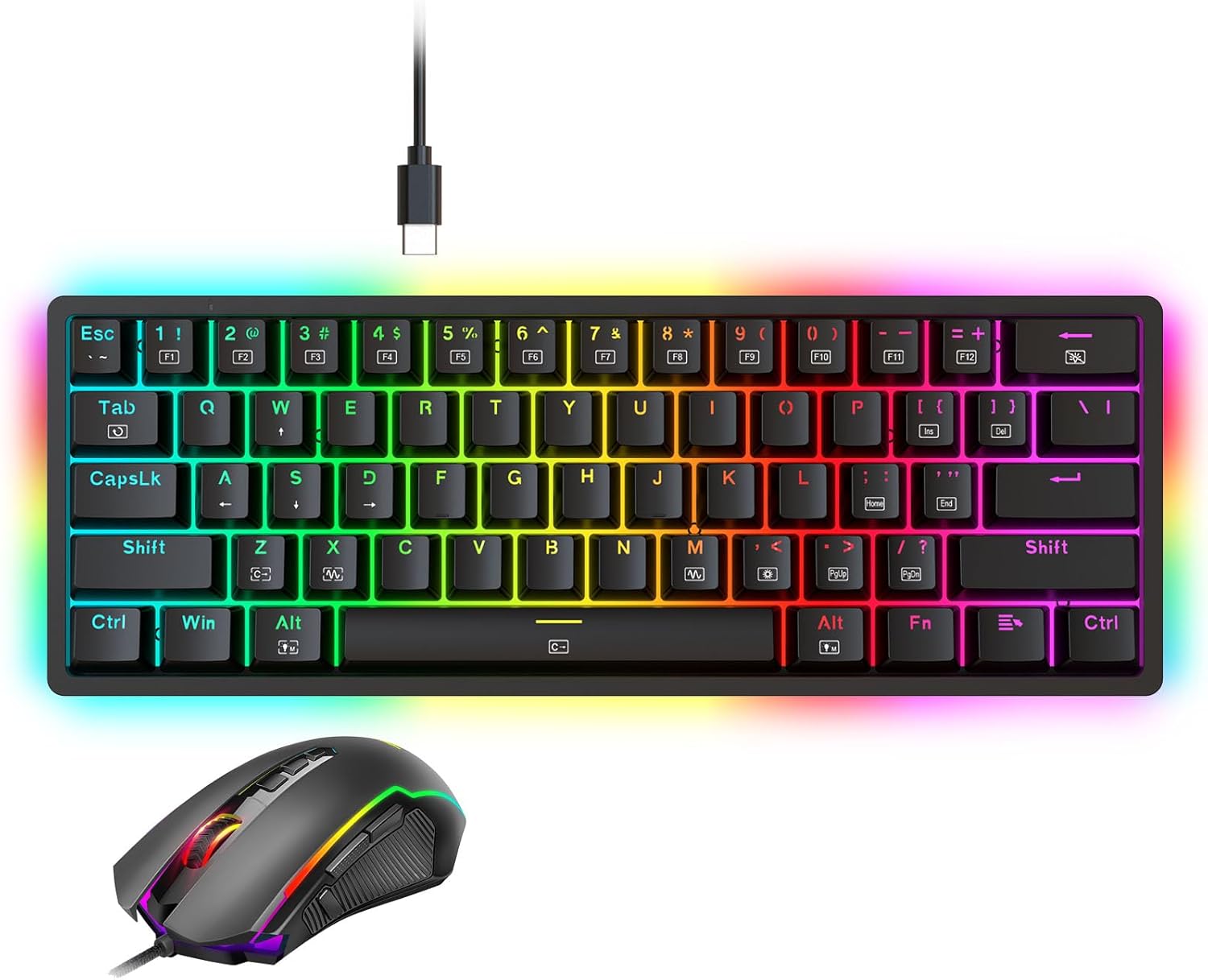 Amazon.com: Redragon K642-RGB Mechanical Gaming Keyboard and M910-K Gaming Mouse : Video Games