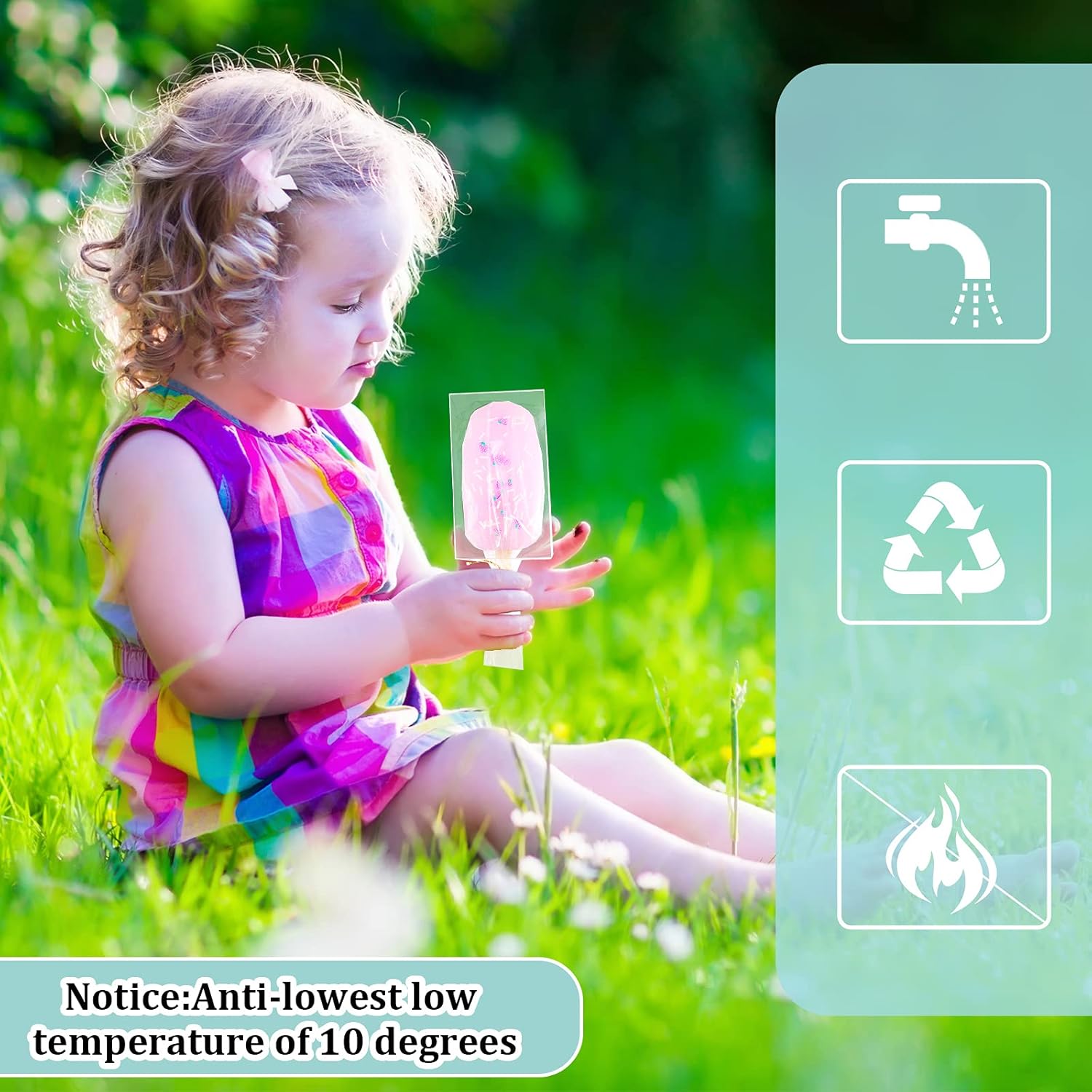 Pieces Clear Ice Bar Cakesicle Box Clear Ice Cream Candy Box Clear PET ...