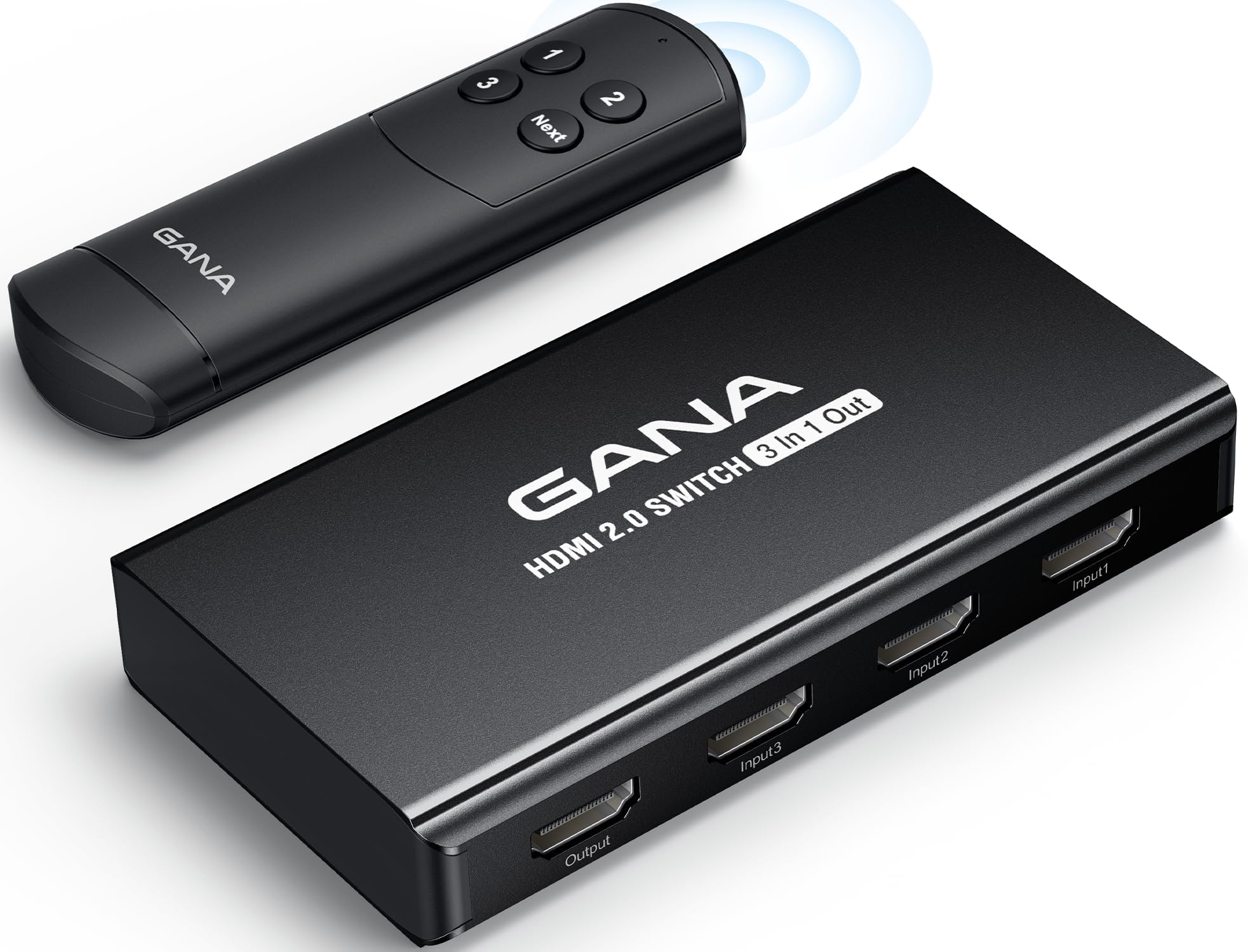 Amazon.com: HDMI Switch 3 in 1 Out 4K@60Hz, GANA HDMI Splitter Switcher ...