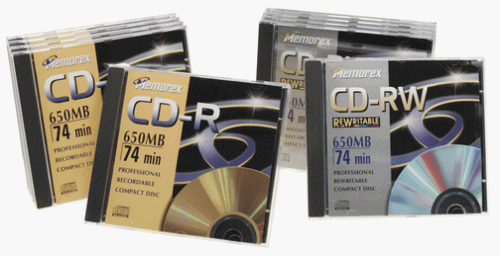 Memorex 32023155 CD-RW and CD-R, 750 Minutes, 650 MB (5-Pack of Each ...