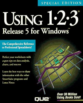 Using 1-2-3 Release 5 for Windows (Que Development) : Que Development Group: Amazon.com.tr: Kitap