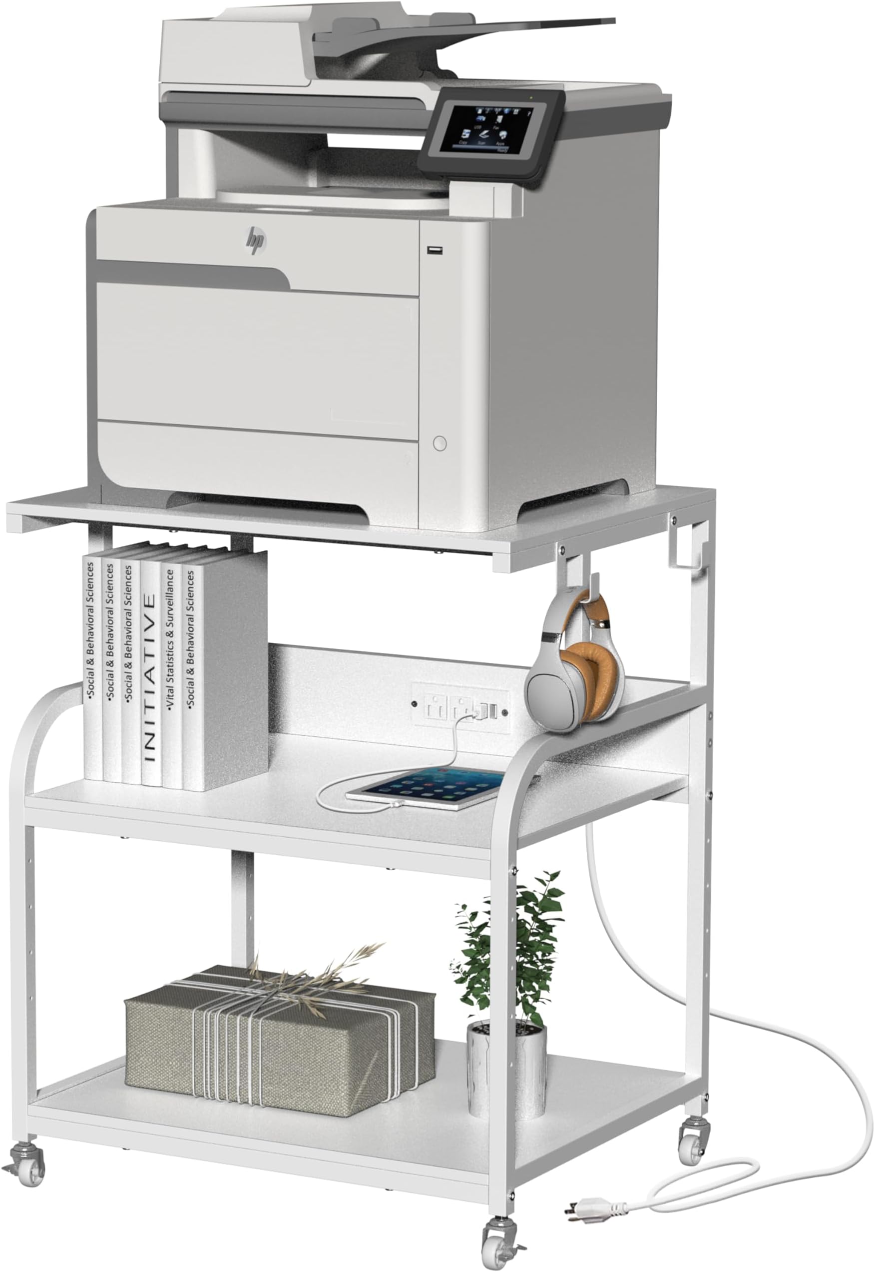 Amazon.com : VEDECASA Large Printer Stand 23.6 x18.9 x 29.5 Inches with ...