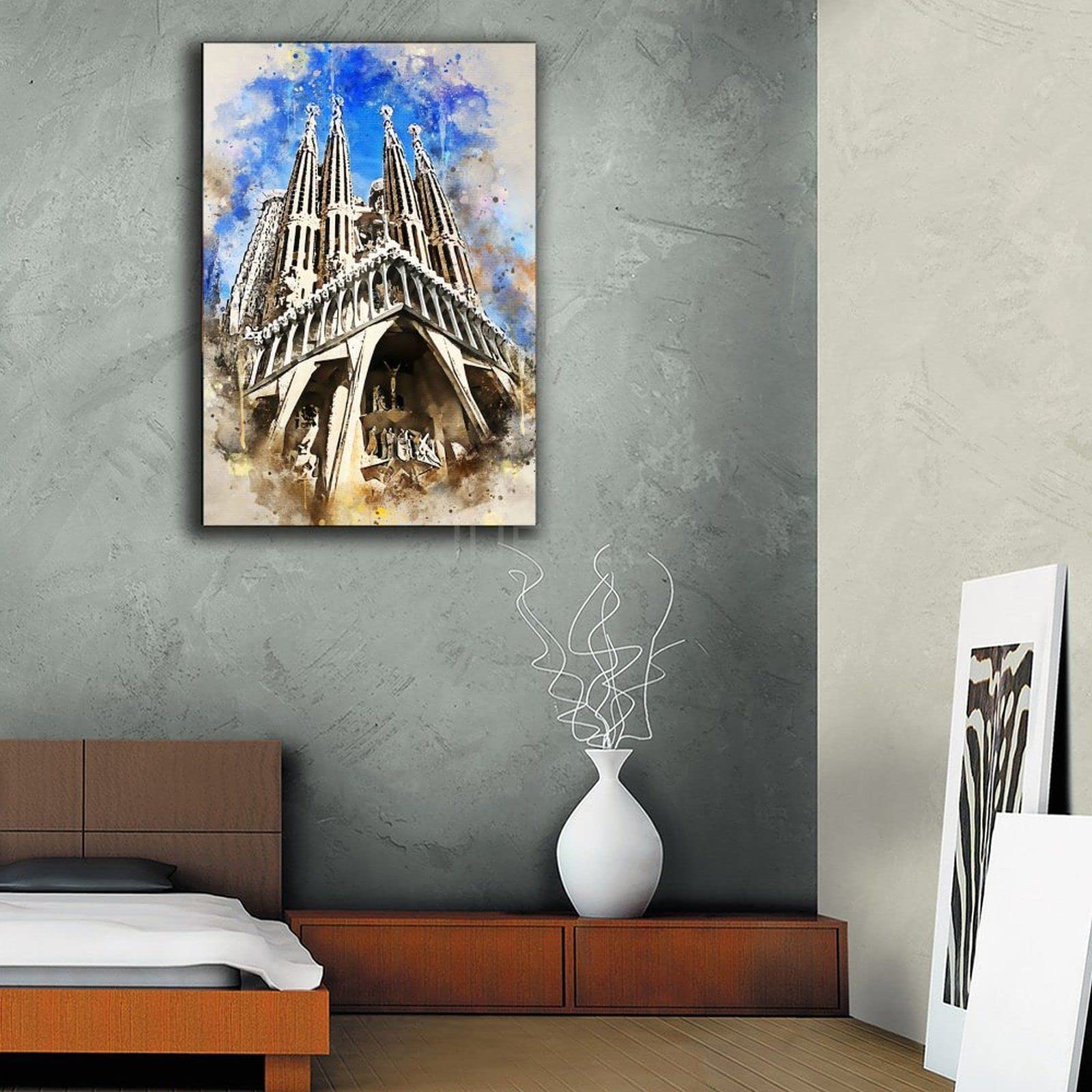 Sagrada Familia Barcelona Painting Barcelona. Sagrada Familia