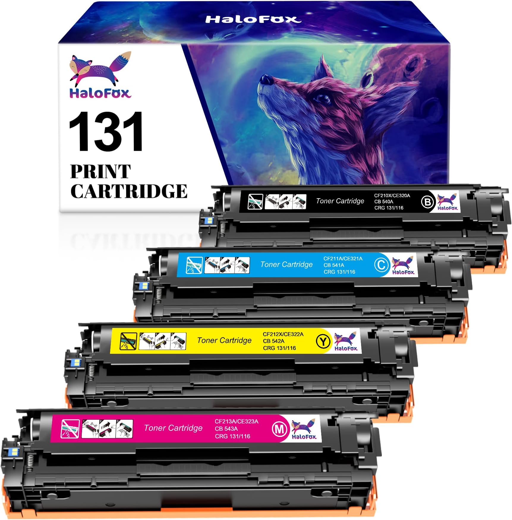 Amazon.com: 1 Pack 131 6271B001AA Cyan Toner Cartridge: Compatible ...
