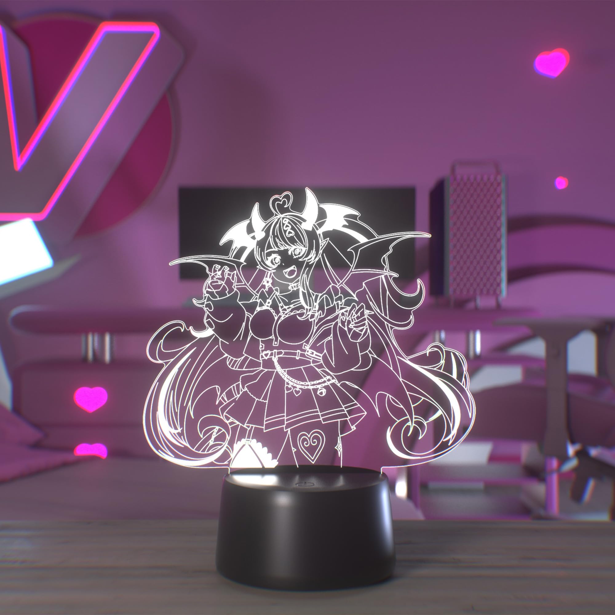 Otaku Lamps Ironmouse VShojo – Anime Lamp Figure Night Light, 16 Color ...