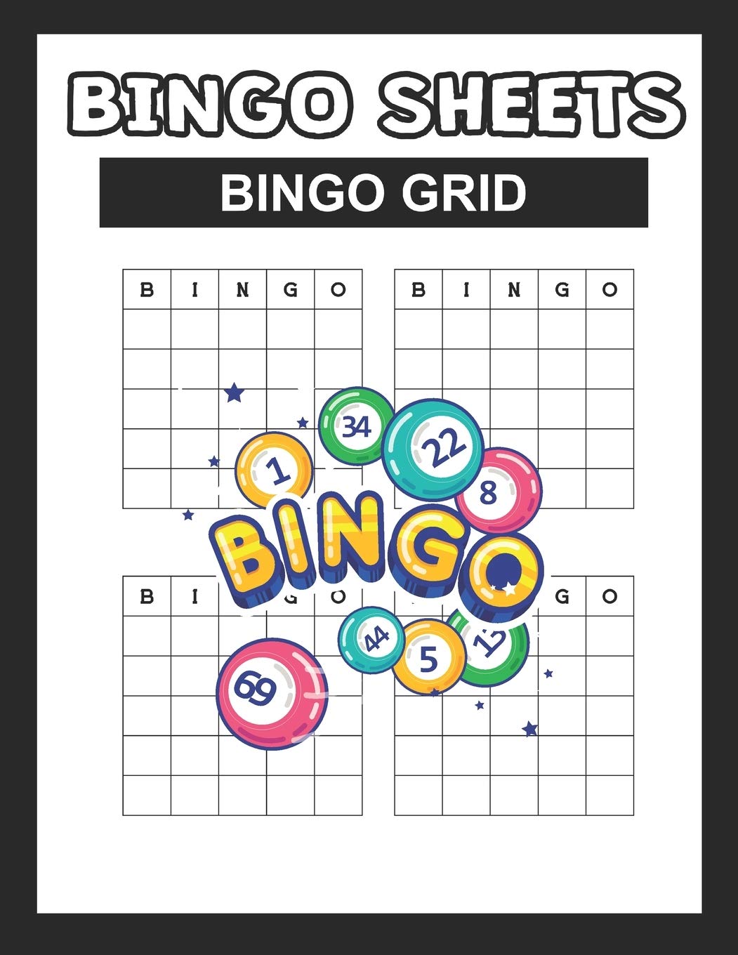 Bingo Sheets: Blank Bingo Grid Score Record, Bingo Game Record Book ...