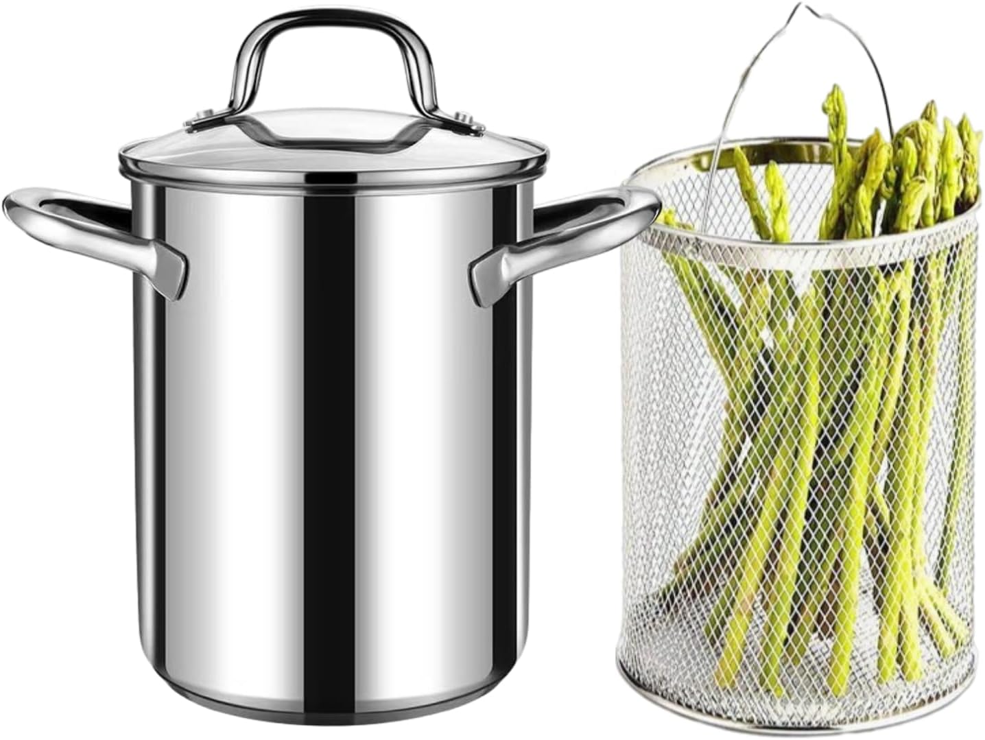 Amazon.com: Cuisinart 3 Qt. Steaming Set (3 pc), Stainless Steel: Home ...