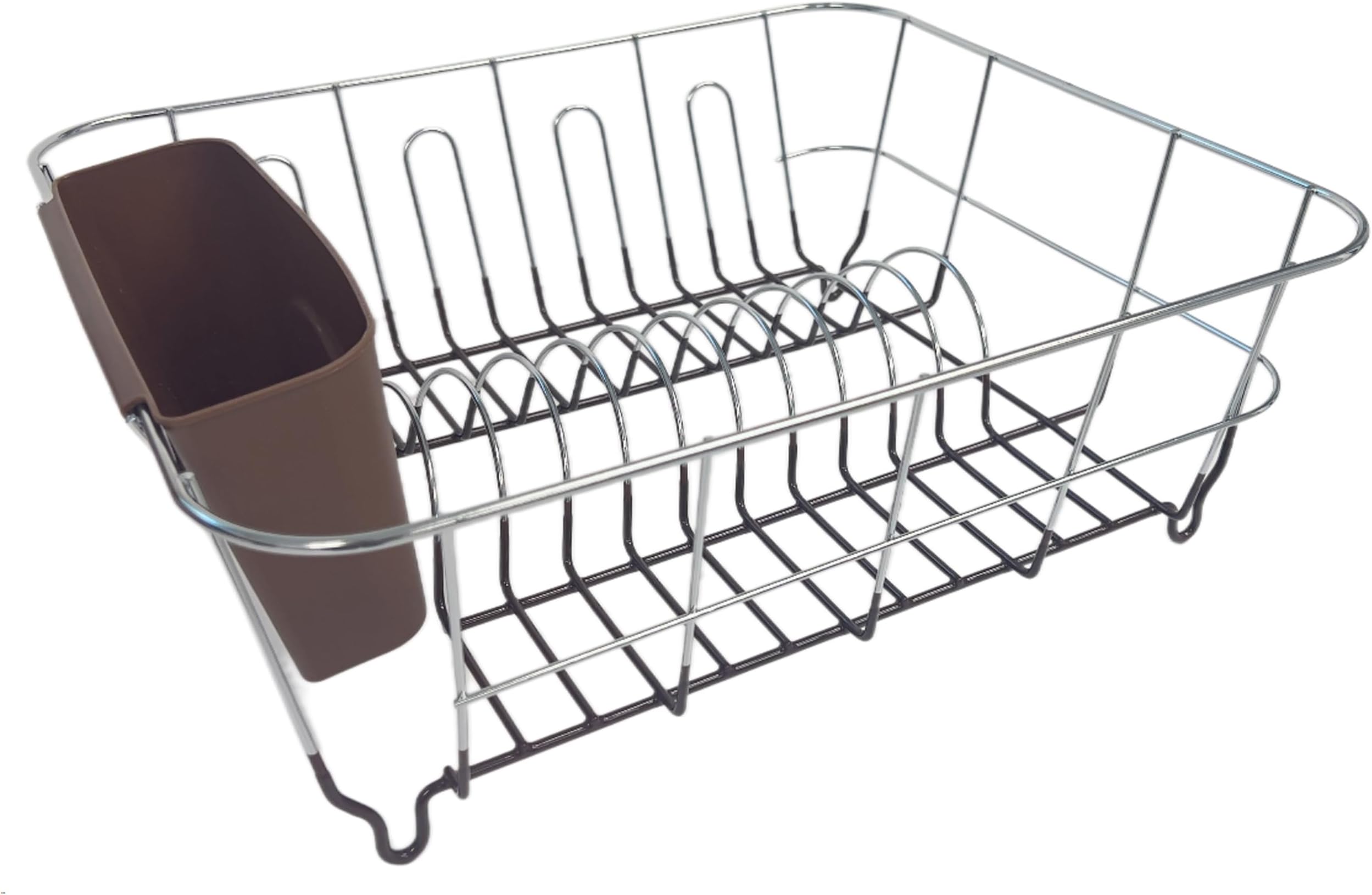 Amazon.com: Dish Drying Rack & Cutlery Holder 2 Piece Set - Compact ...