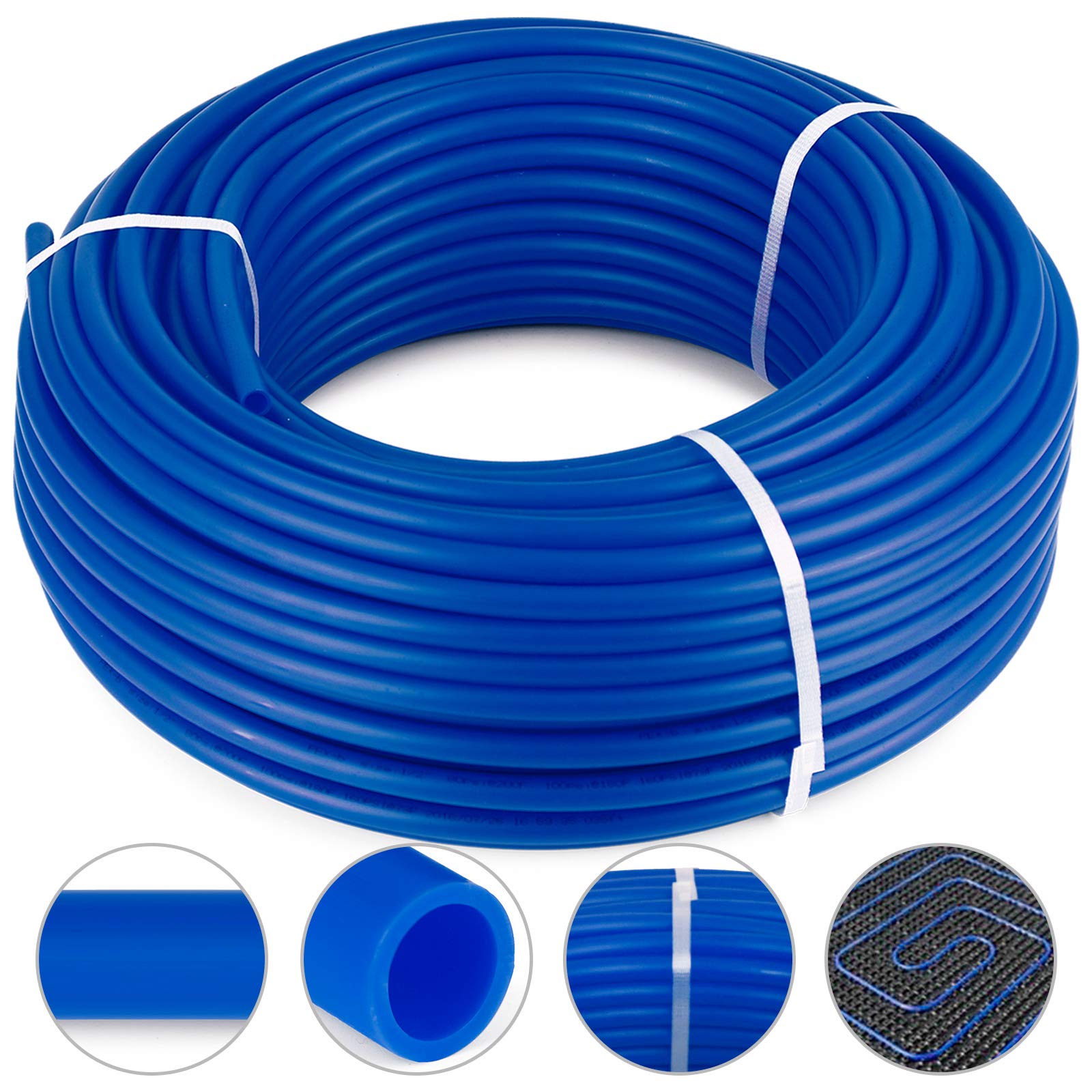 VEVOR Oxygen Non-Barrier PEX Tubing 500 Ft Blue 3/4 Inch PEX Pipe ...