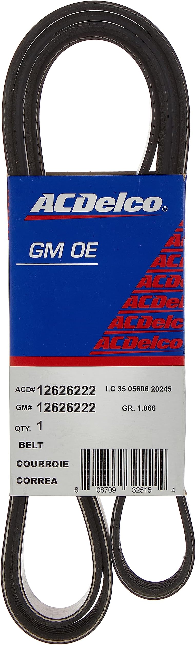 Amazon.com: ACDelco GM Original Equipment 12669858 V-Ribbed Serpentine ...