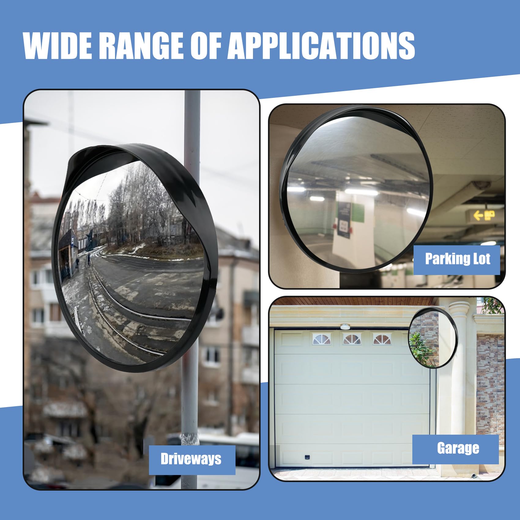 Concave Mirror Traffic Mirror For Bedroom Angooni Convex Blindspot ...
