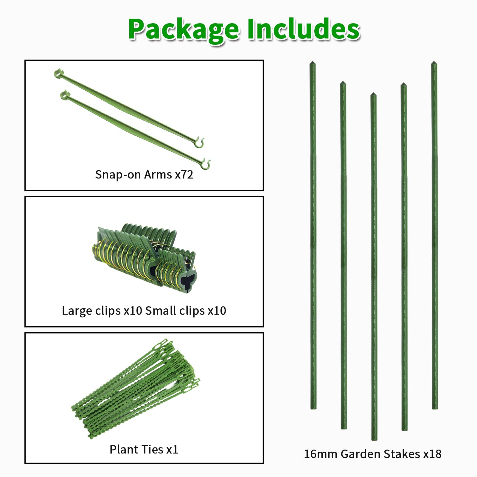 Snapklik.com : YIDIE Tomato Cage 6FT 6-Pack Tall Plant Garden Stakes ...