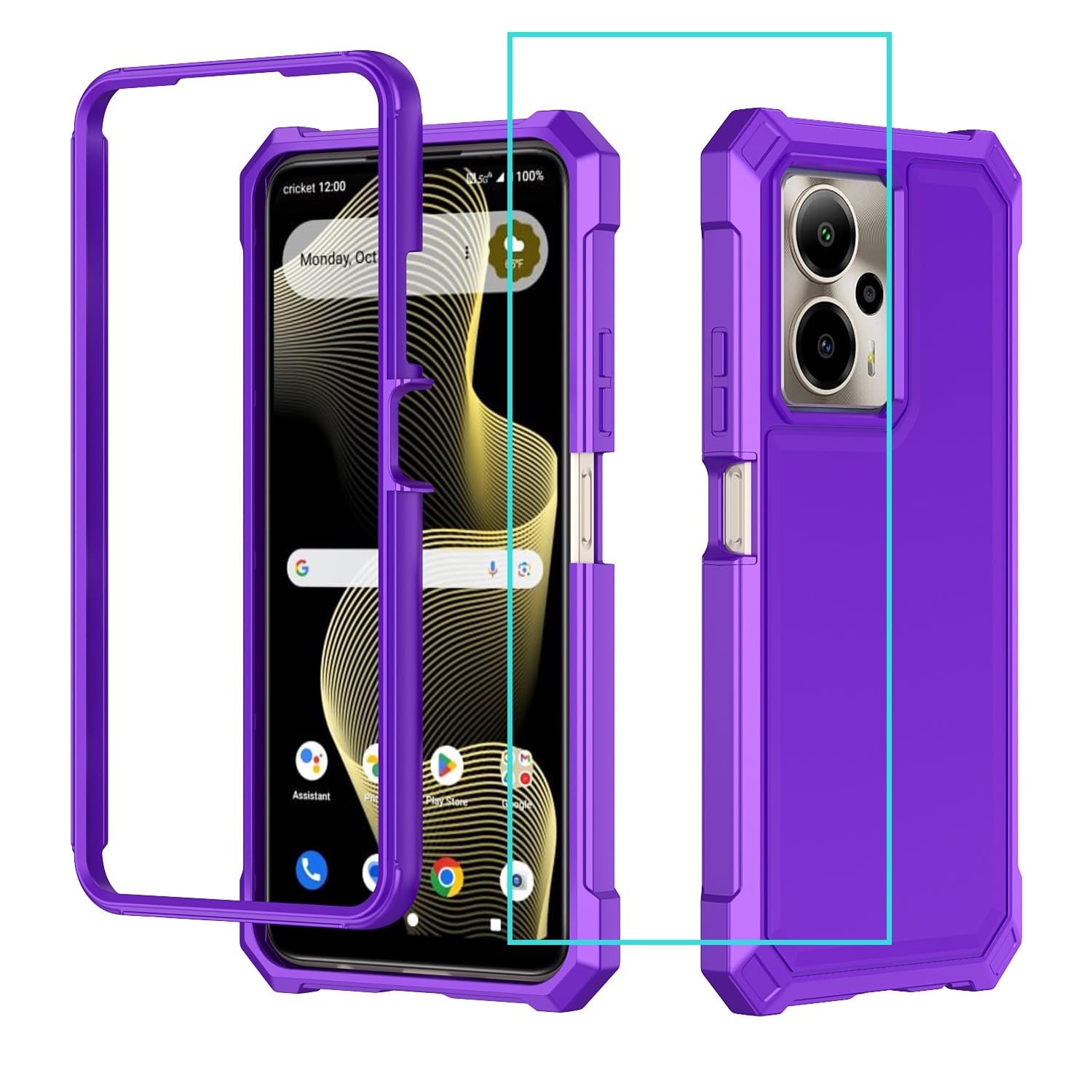 Amazon.com: for Cricket Outlast 5G 2024 Case/AT&T Motivate Pro 5G Case ...