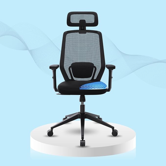 ErgoSmart by The Sleep Company - UNO Office Chair | Patented SmartGRID ...
