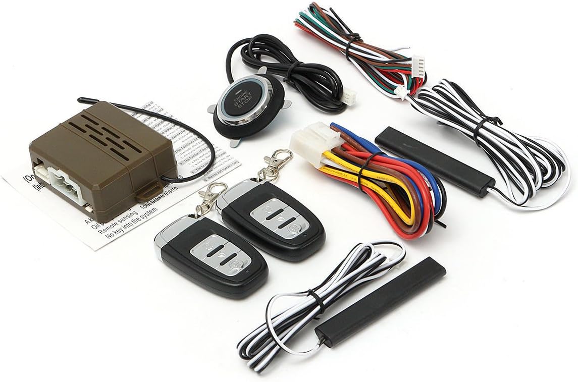 Partol Smart Key PKE Car Alarm Passive Keyless Entry Car Alarm System Engine Start Stop Push ...