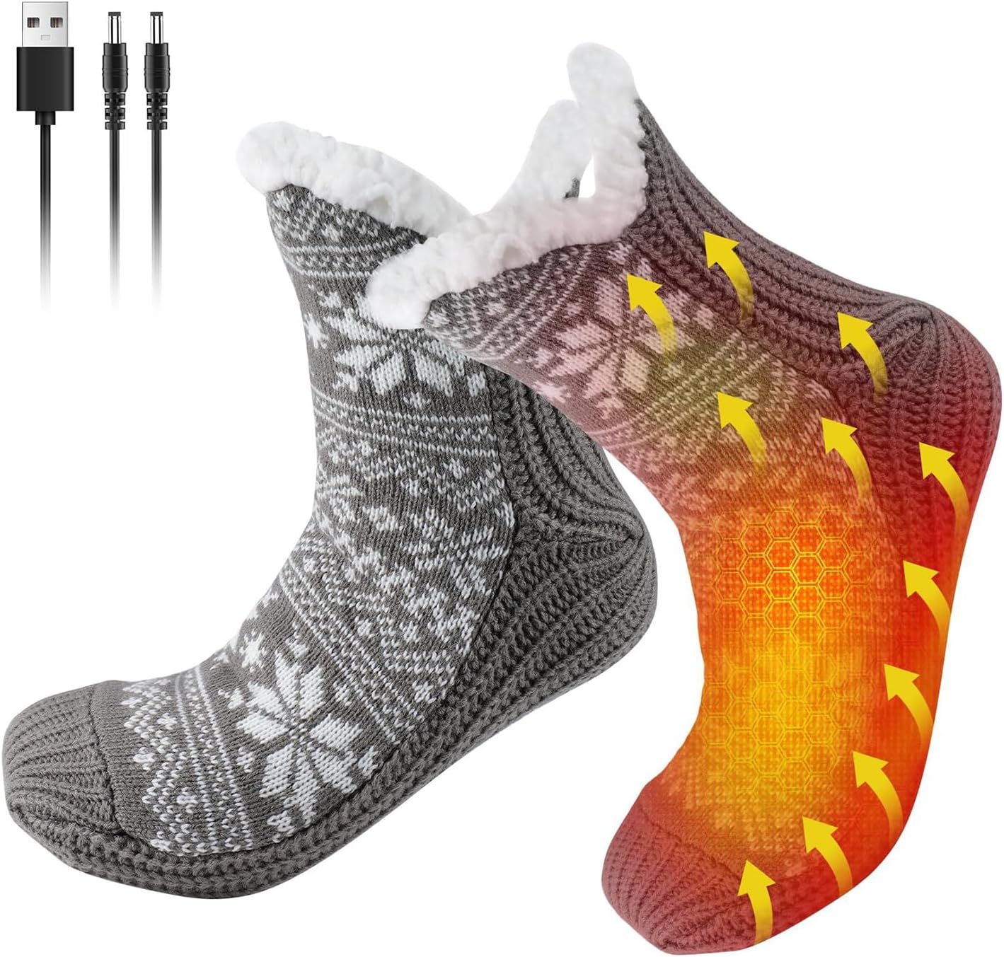 Amazon.com: Heated Socks - Electric Heated Socks for Men Women ...