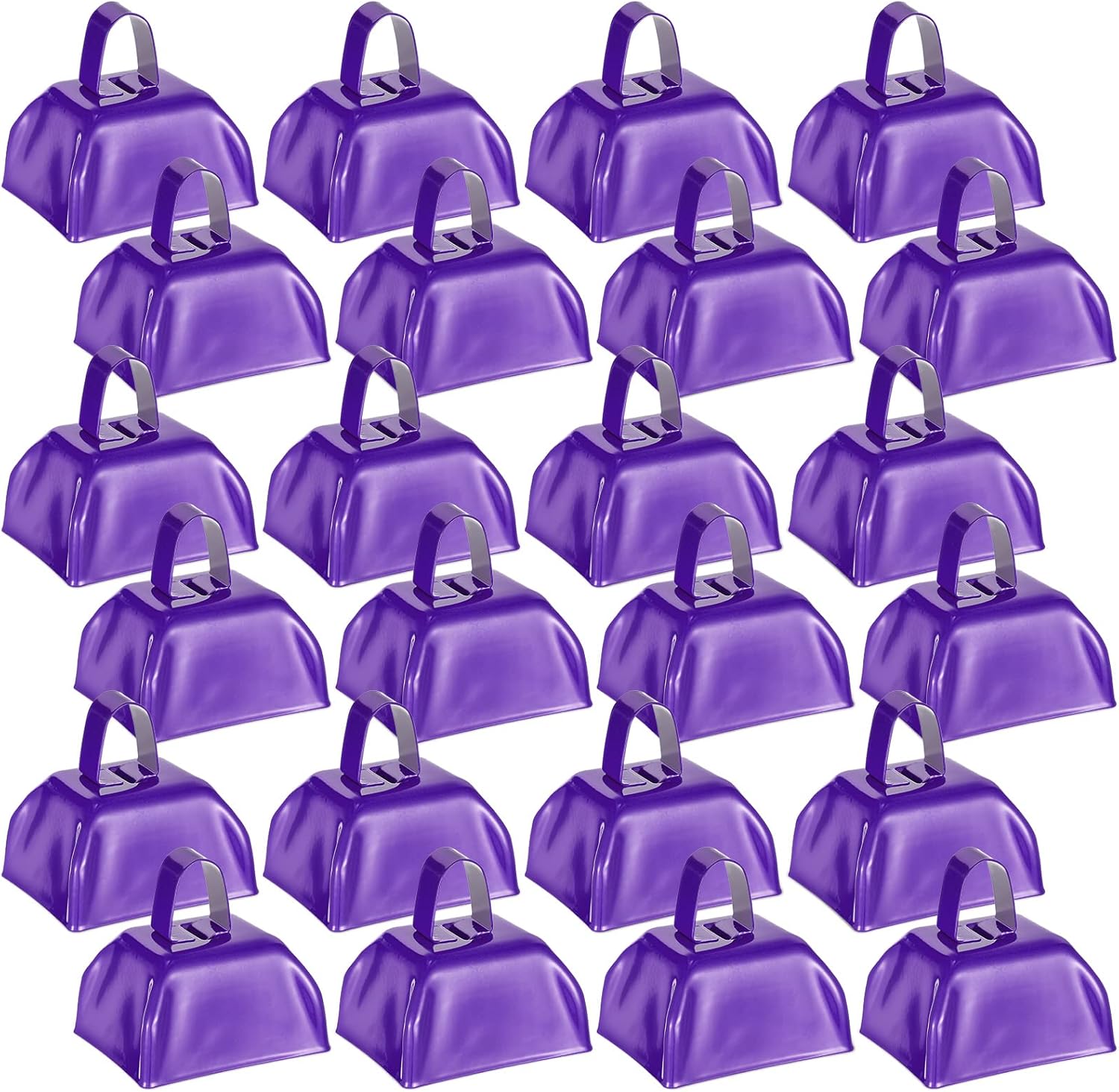 Amazon.com: Yeshone 24 Pcs Metal Cowbell with Handle Cow Bells Noise ...