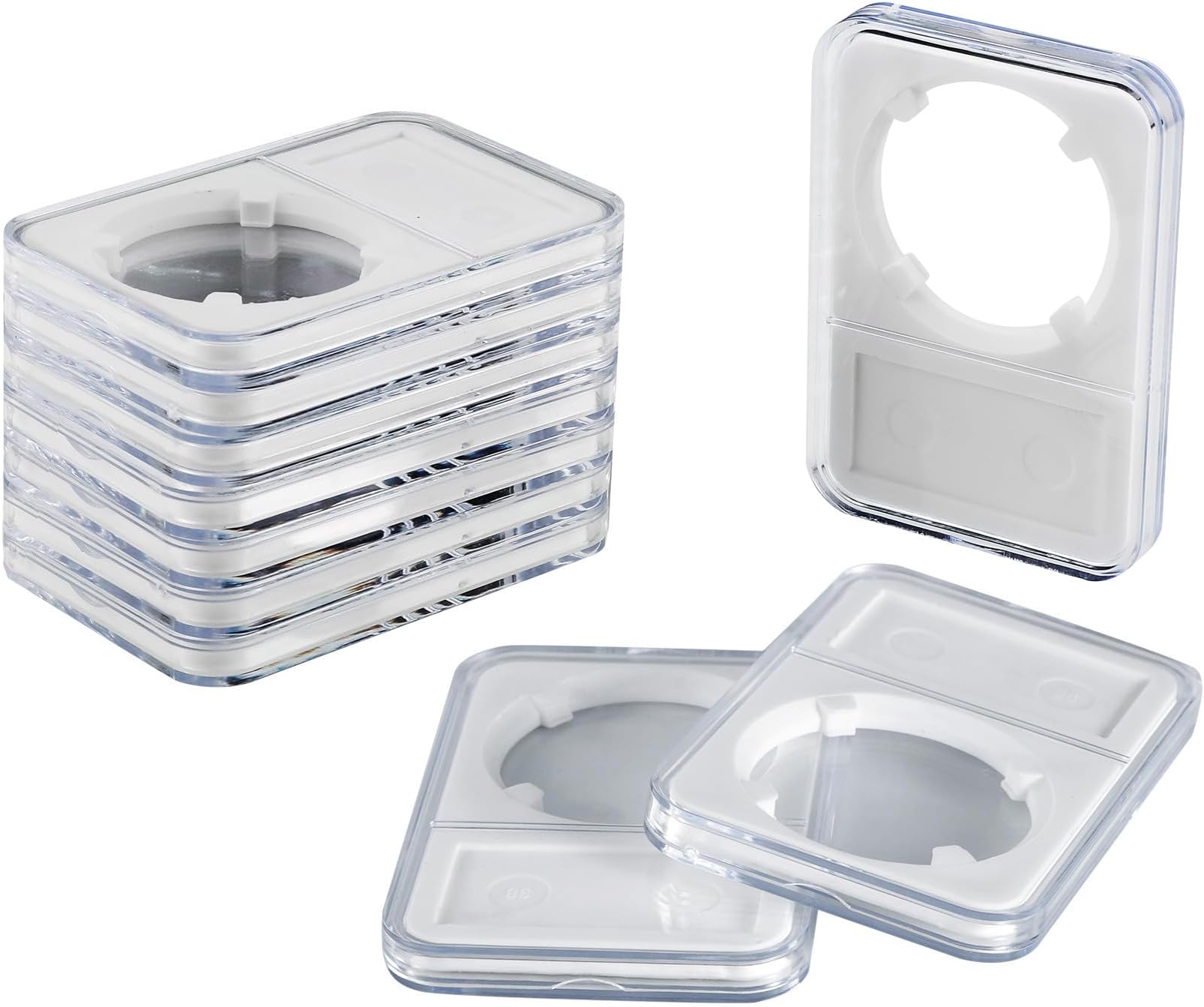 Amazon.com : 10-Pack Coin Slab Display Holder, Storage Case for Morgan ...