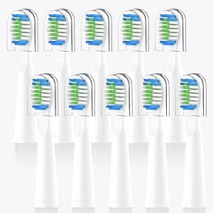 Bitvae D2 Compatible Replacement Brush Heads - Pack of 10 (White ...