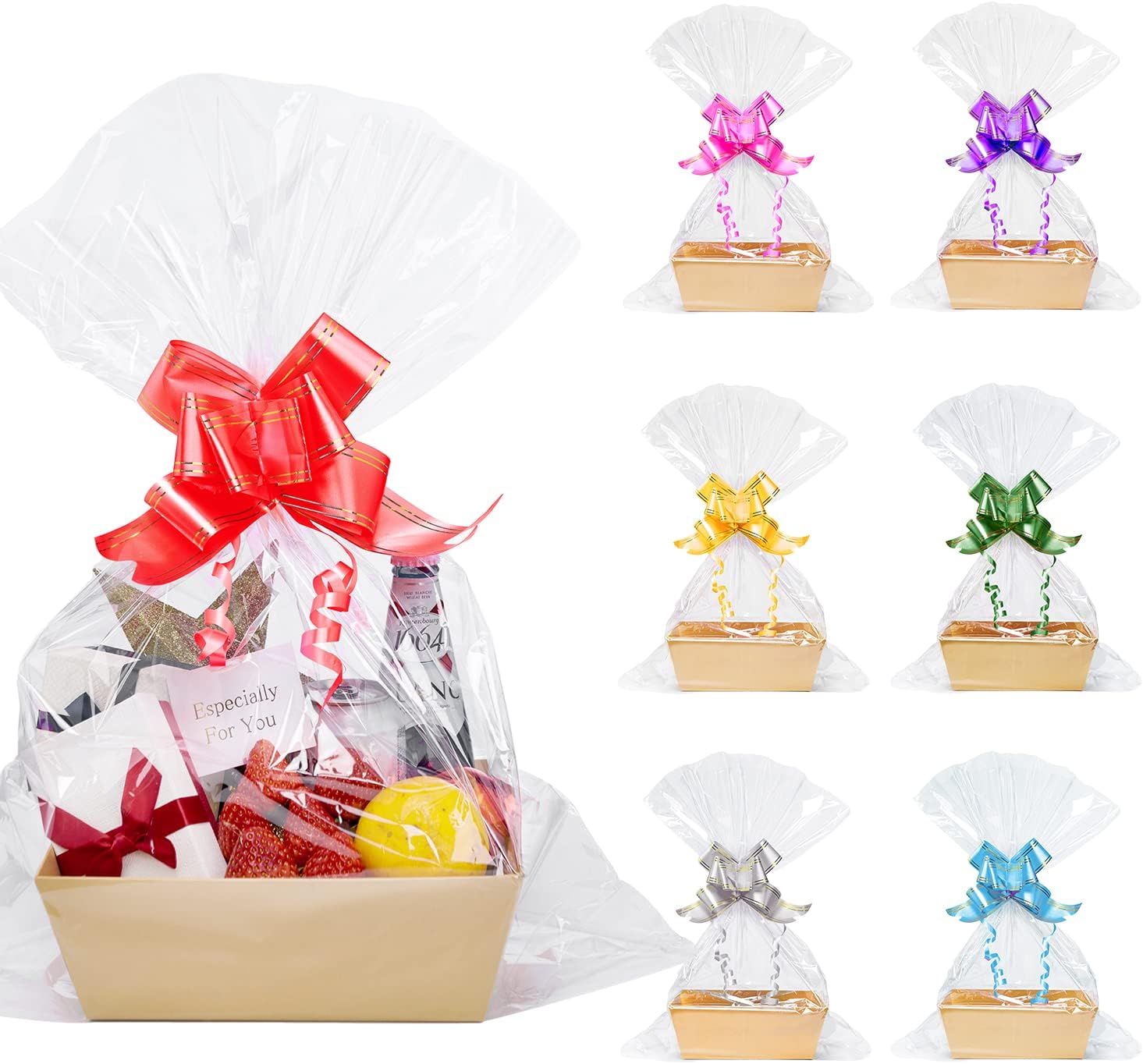 Amazon.com: Basket For Gifts Empty, 5 PCS Sturdy Diy Bulk Gift Basket ...
