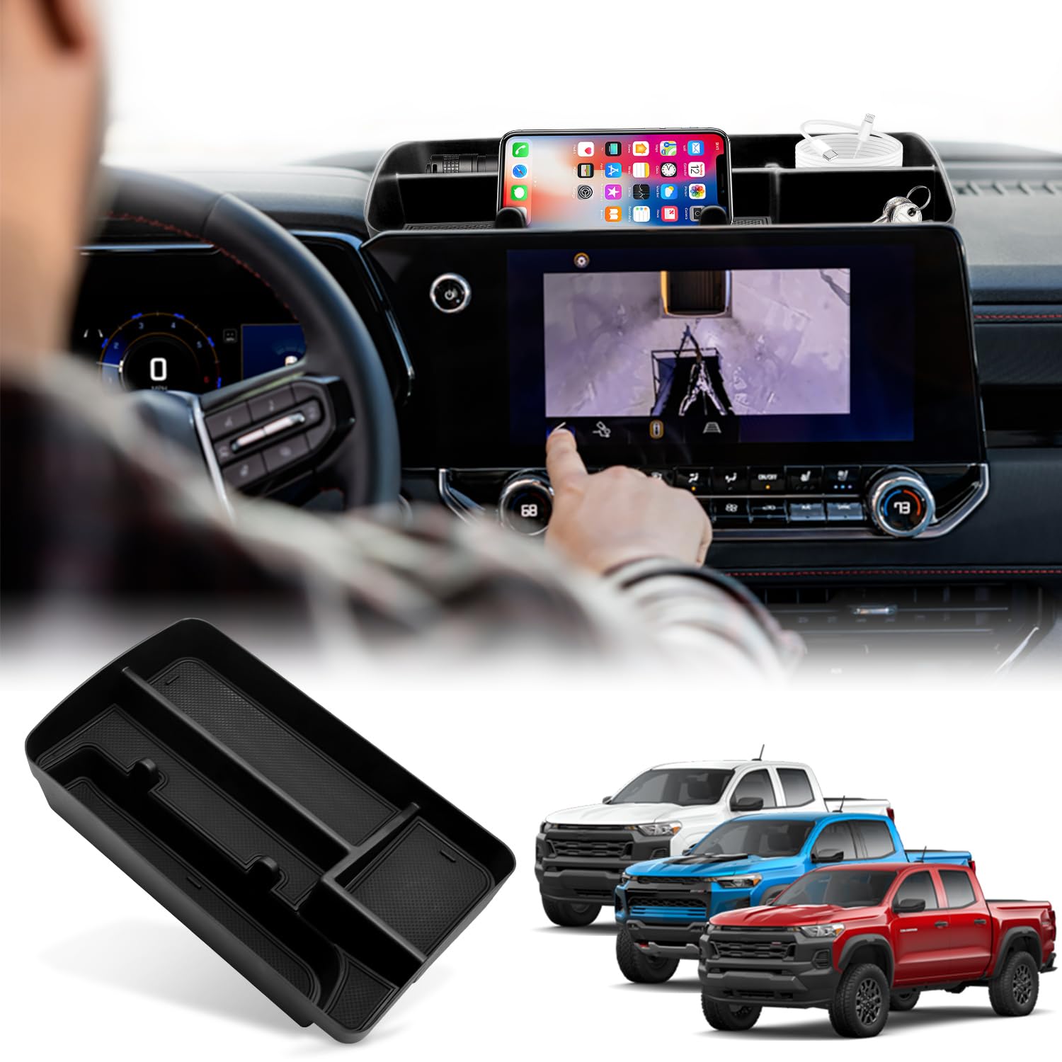 Amazon.com: for 2024 Chevy Colorado Dash Storage Tray，for 2023 2024 ...