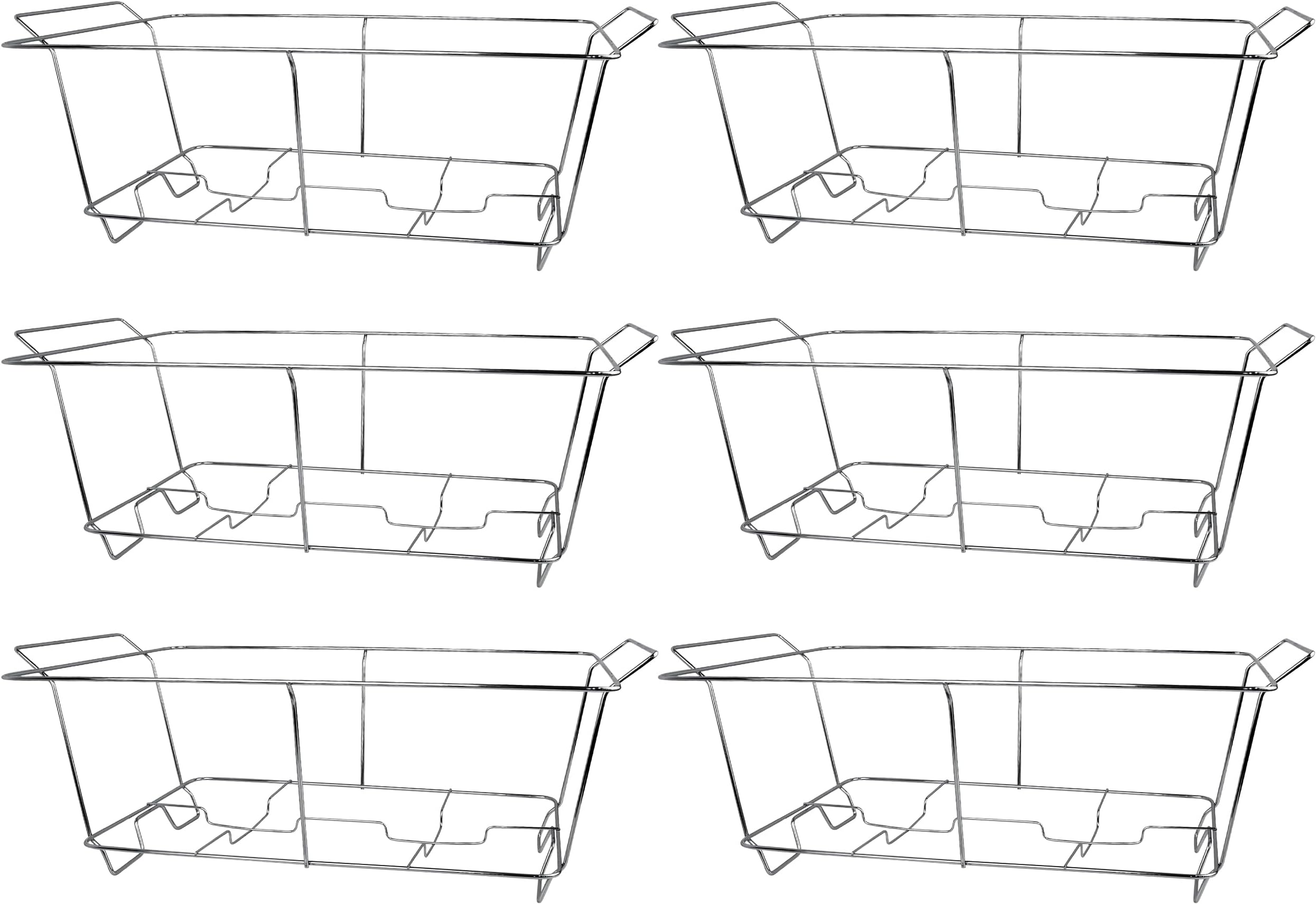 Amazon.com: COMFICOVE 6 Pack Chafing Wire Rack Buffet Stand Chrome ...