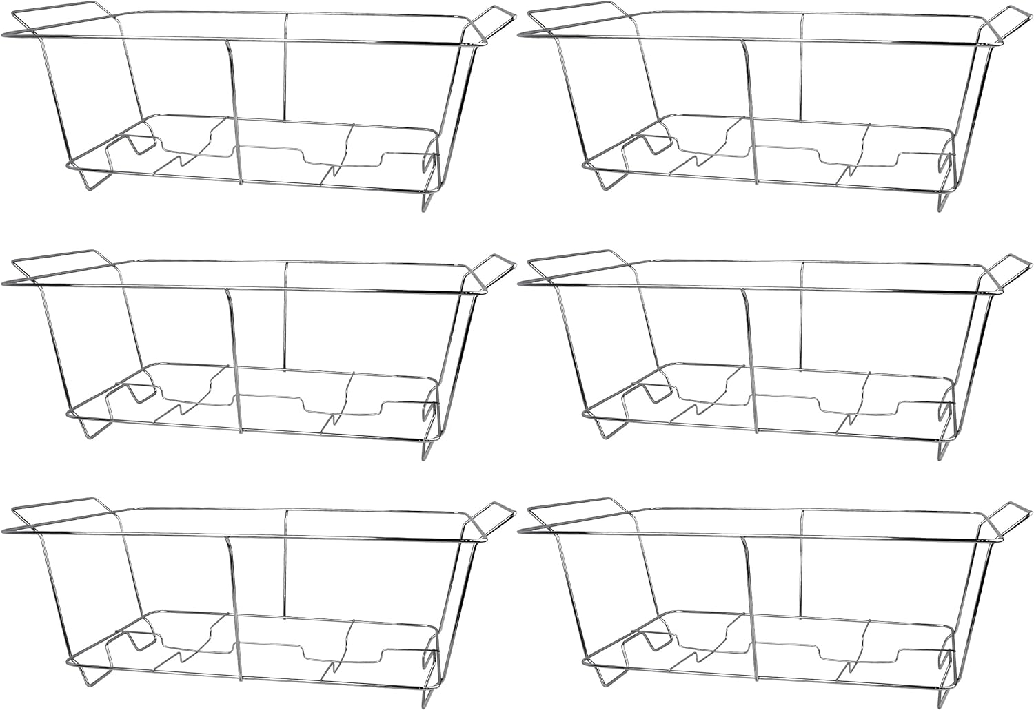 Amazon.com: COMFICOVE 6 Pack Chafing Wire Rack Buffet Stand Chrome ...