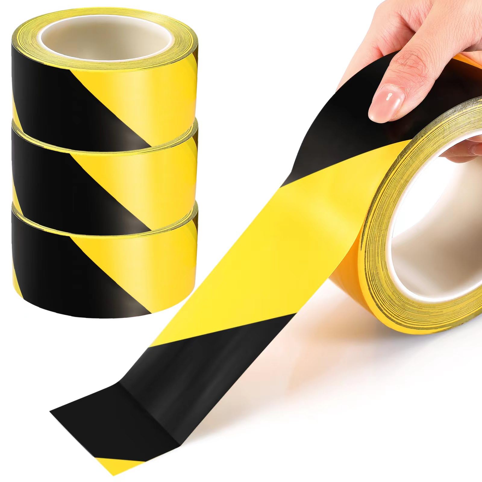Snapklik.com : Black & Yellow Safety Tape - 2 Inch X 108 Feet - Warning ...