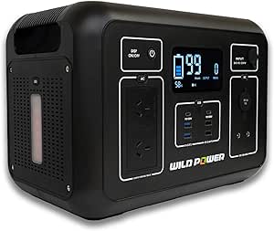 WILD POWER 1132Wh Portable Power Station Mobile Power Storage with ...