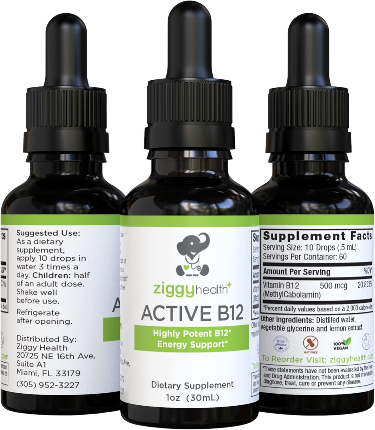 Buy Active Vitamin B12 Liquid Extract Tincture, Methylcobalamin, Pure ...