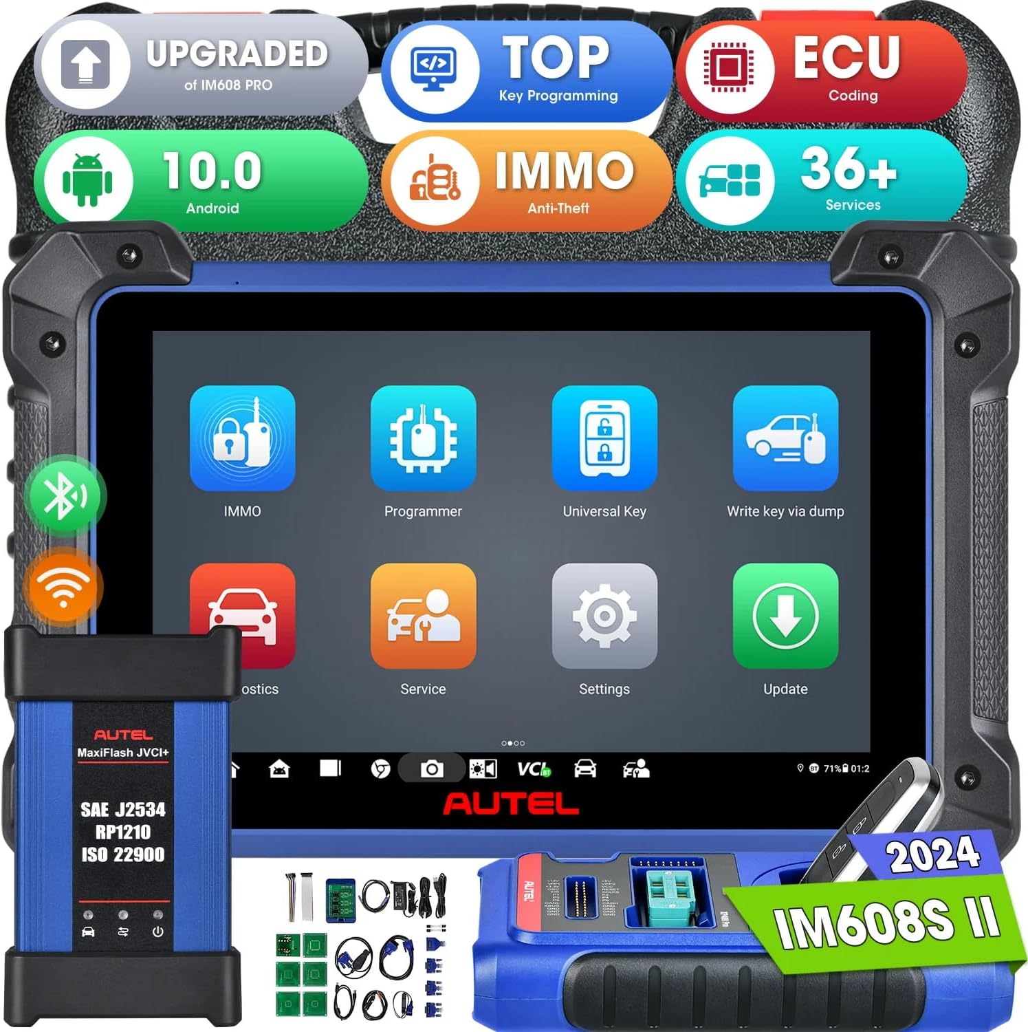 LAUNCH X431 IMMO Elite Key Programming Device with PROG3, Key Fob ...