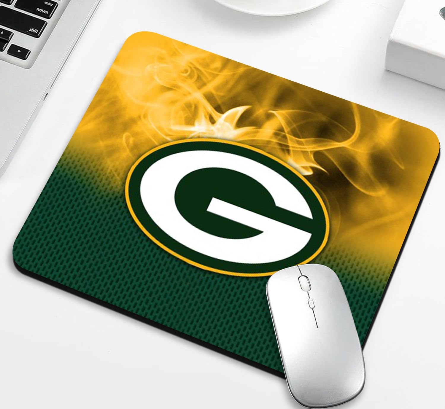 Amazon.com: ZYJTEK Gaming Mouse Pad for Football Sports Fans,Green ...