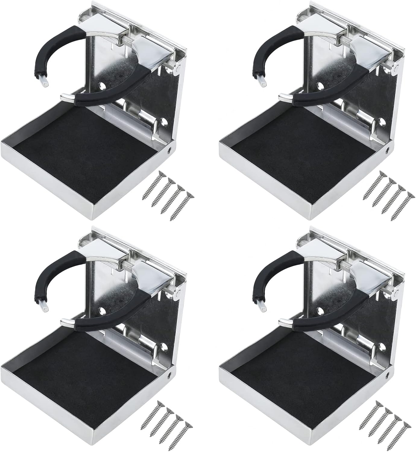 Amazon.com: RealPlus Stainless Steel Folding Cup Holder Adjustable ...