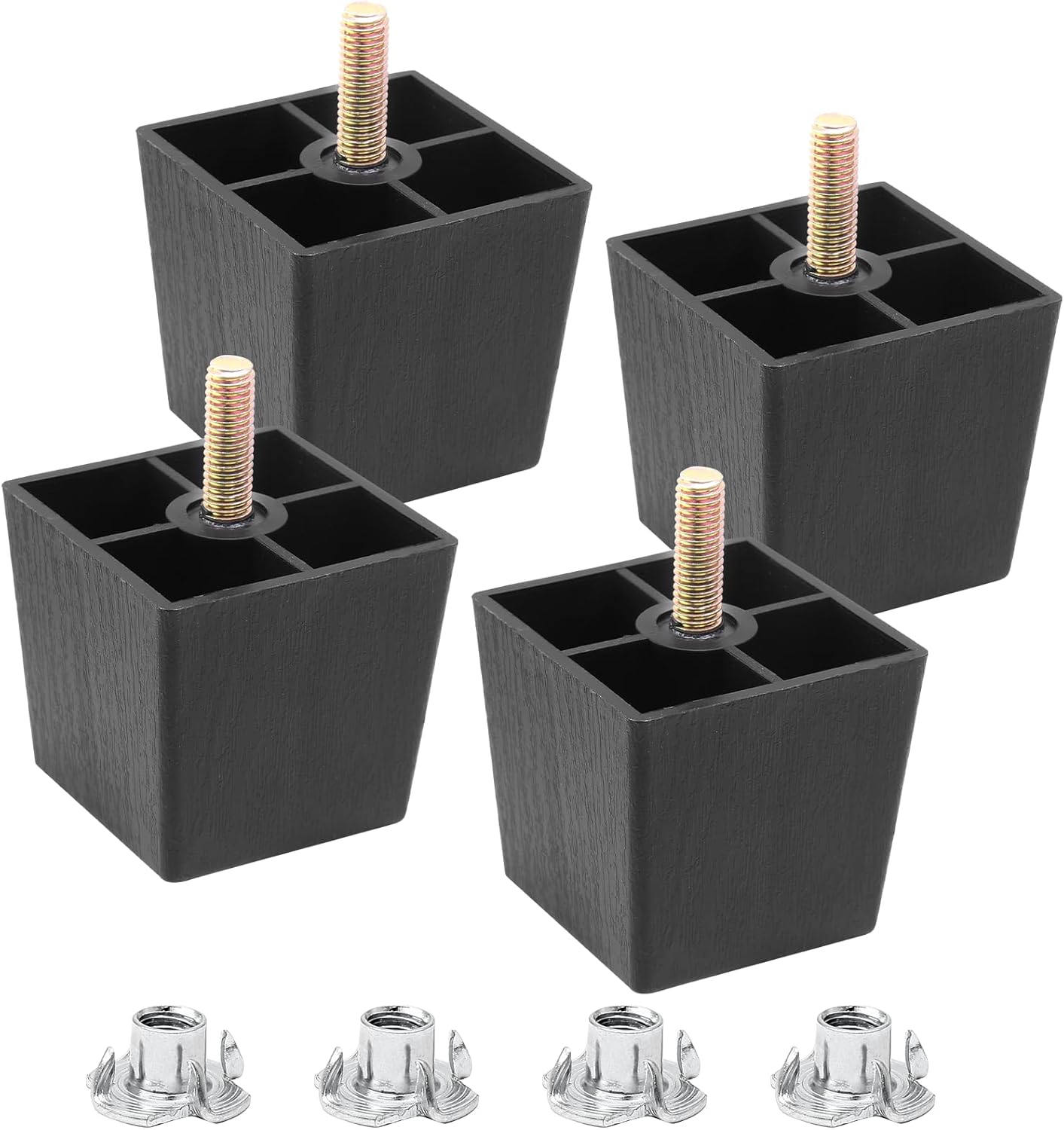 Amazon.com: Luomorgo 4 patas de mesa de plástico de 2 pulgadas, patas ...