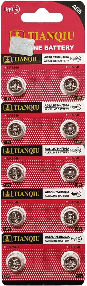 Amazon.com: 393 or 309 Energizer - 1 Pack of 5 Batteries. SR48W, AG5 ...