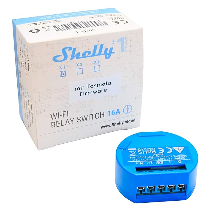 Buy Shelly 1 WiFi Relay Switch with Tasmota Firmware Online at ...