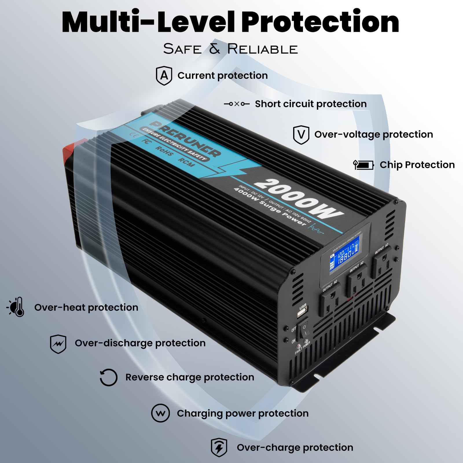 Snapklik.com : New Upgrade 2000W Primary Sump Pump Battery Backup ...