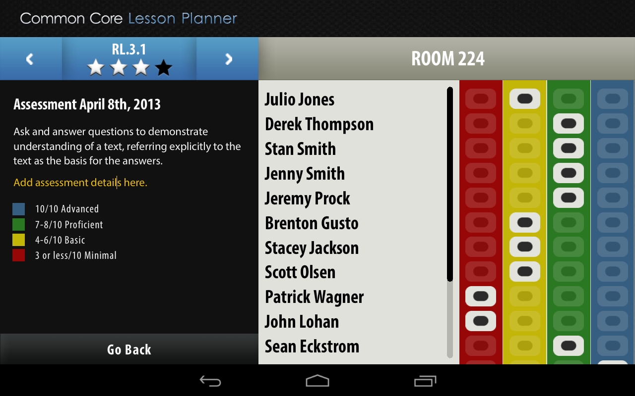 Common Core Lesson Planner - App on Amazon Appstore