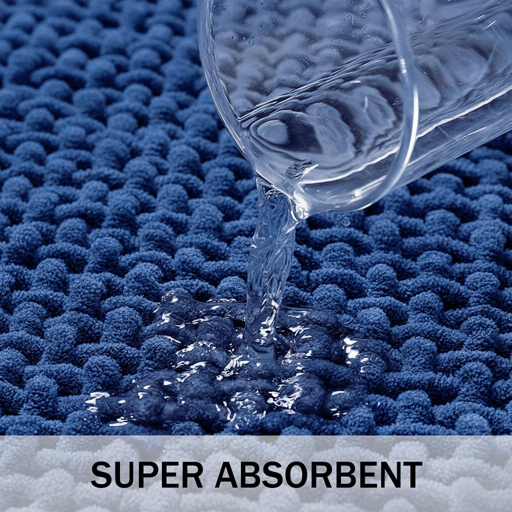 Snapklik.com : HRILO Bathroom Rugs Non Slip Washable, Super Absorbent ...