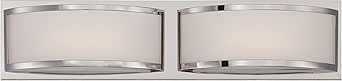 Nuvo Lighting 62/312 Mercer LED Two Light Wall Sconce 9.6 Watt 570 ...