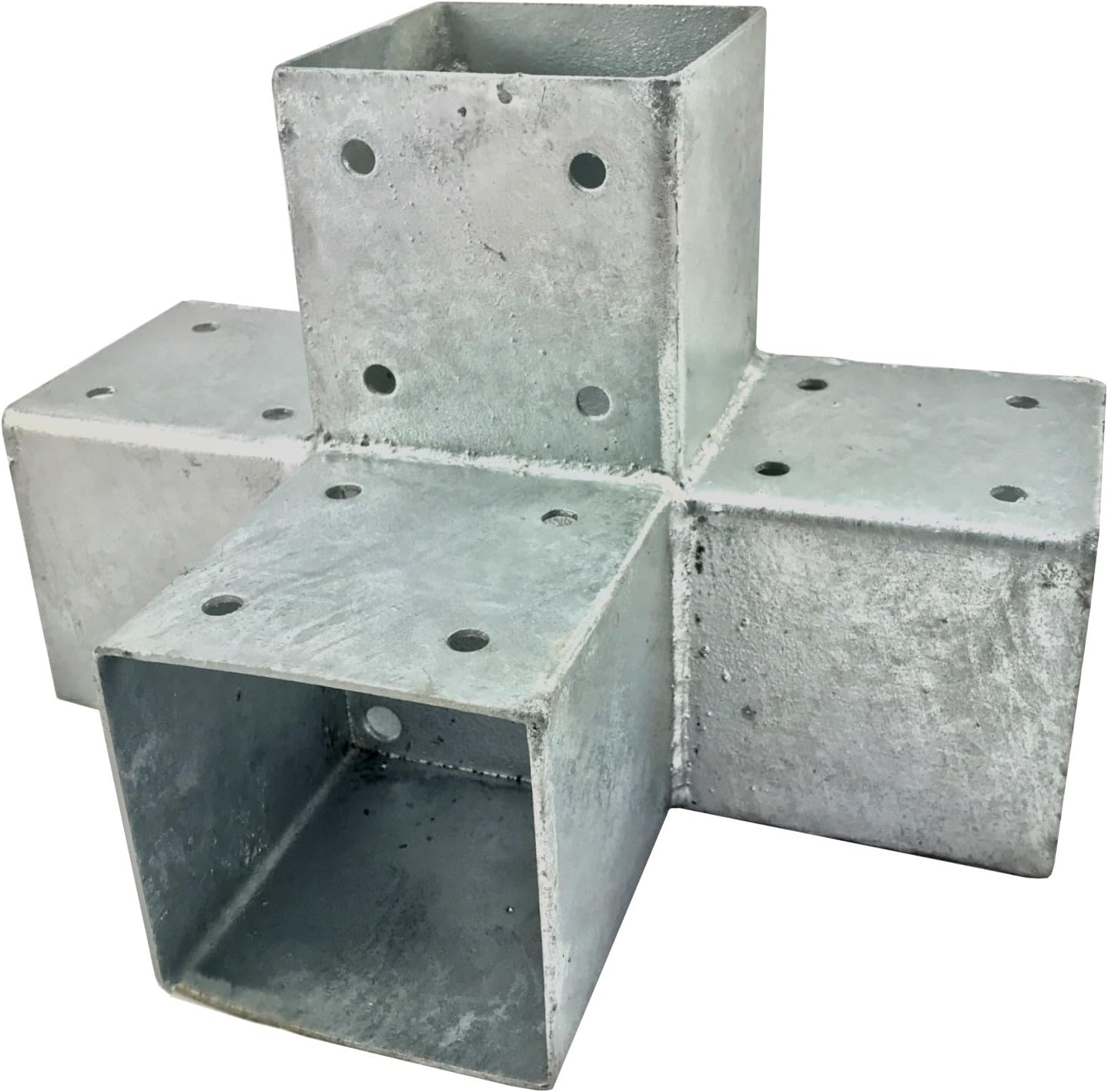 Holzverbinder, Eckverbinder, Pfostenverbinder für 4 x Kantholzbalken 90 ...